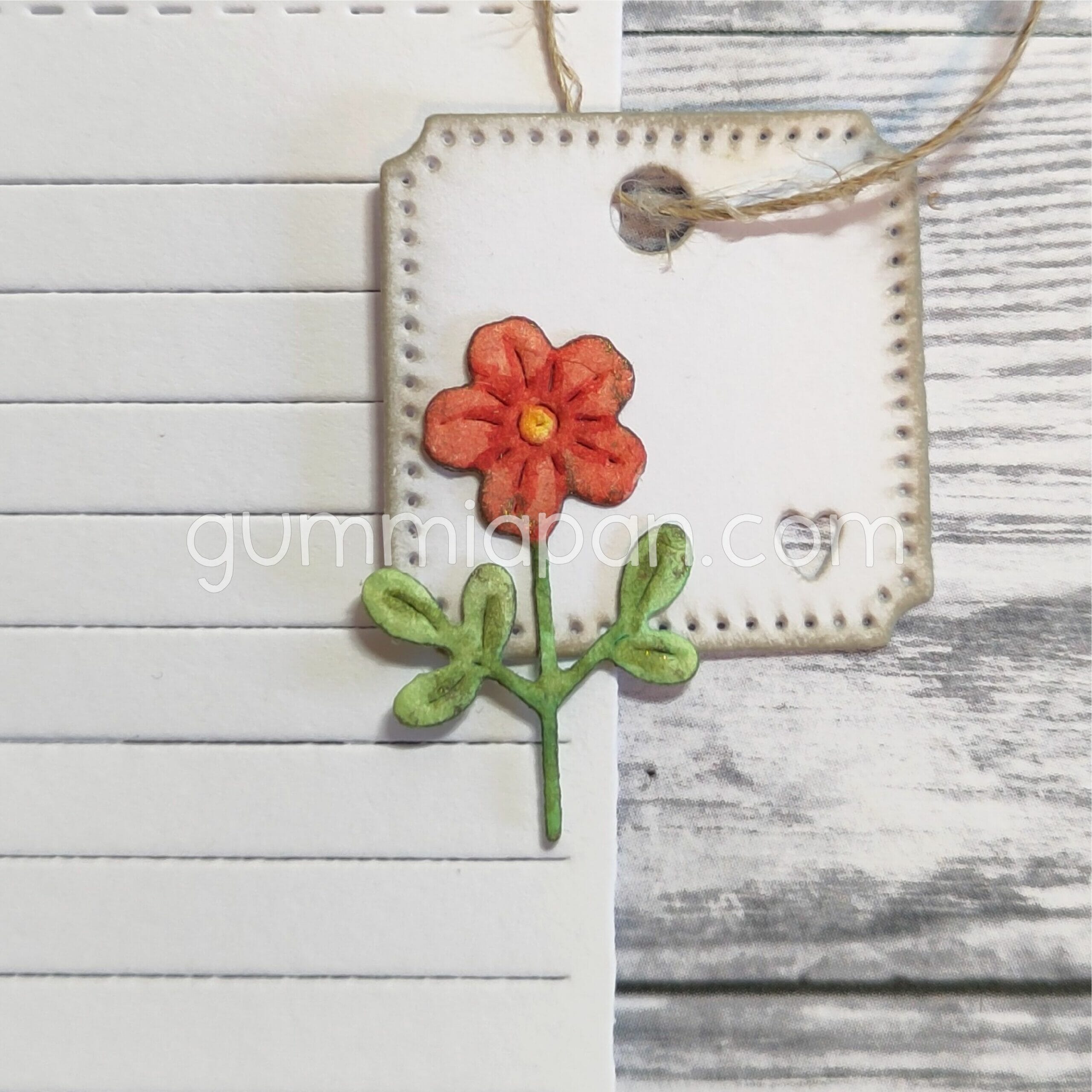 Gummiapan - Enkel blomst dies, str 17,5x27,5 mm - HOBBYKUNST NORGE