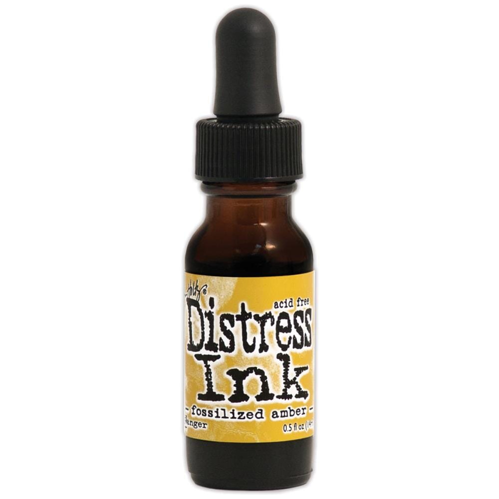 Tim Holtz: Fossilized Amber - Distress Ink Reinker - HOBBYKUNST NORGE