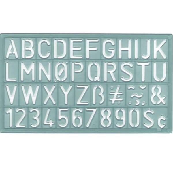 C-Thru: Lettering Guide .75 inch - HOBBYKUNST NORGE
