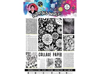 Studio Light - ABM Out Of This World Pattern Paper B&W 15 - HOBBYKUNST ...