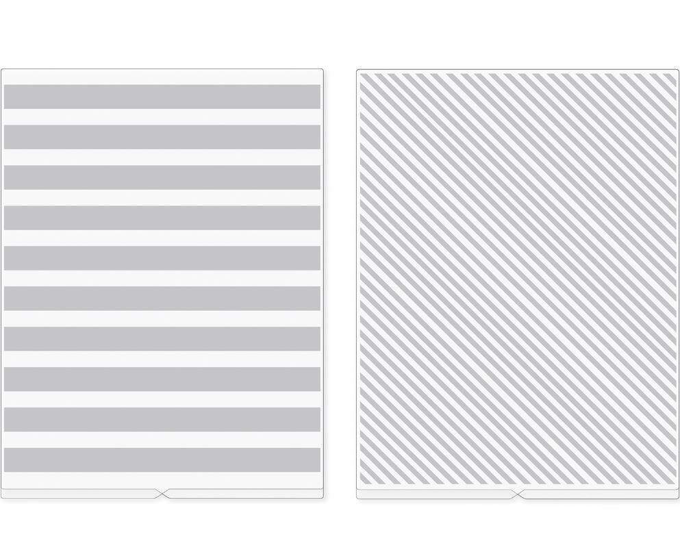 We R Memory Keepers Stripes Embossing Folder - HOBBYKUNST NORGE