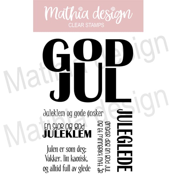 Mathia design - Juleklem og gode ønsker - HOBBYKUNST NORGE