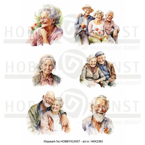 Klippeark - Bestemor og bestefar - HOBBYKUNST NORGE