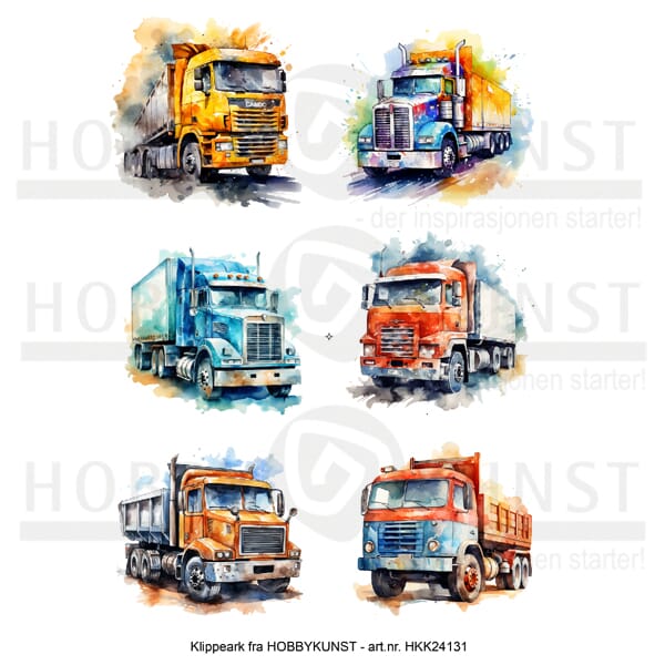 Klippeark - Lastebiler - HOBBYKUNST NORGE