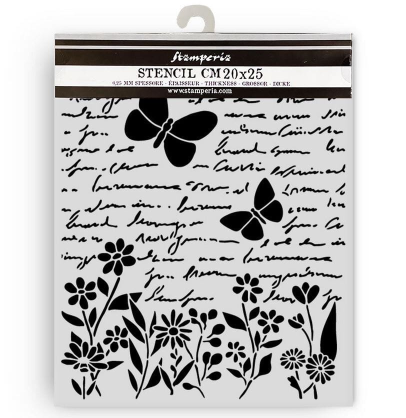 Stamperia - Daisy Art Thick Stencil Texture Letter and Butte ...