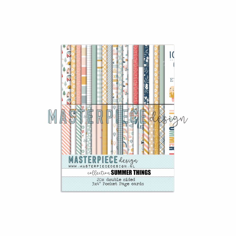 Masterpiece - Summer Things 3x4 Inch Pocket Page Cards - HOBBYKUNST NORGE