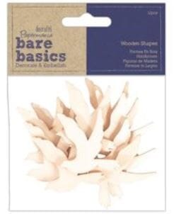 Papermania - Wooden Shapes Doves Bare Basics - HOBBYKUNST NORGE