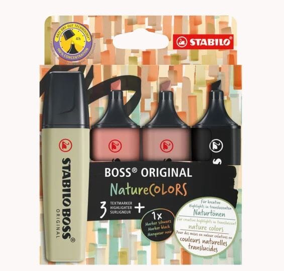 STABILO - Highlighter STABILO BOSS ORIGINAL Nature Colors - HOBBYKUNST ...