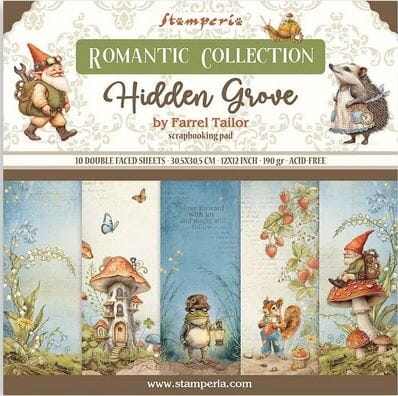 Stamperia - Hidden Grove 12x12 Inch Paper Pack - HOBBYKUNST NORGE