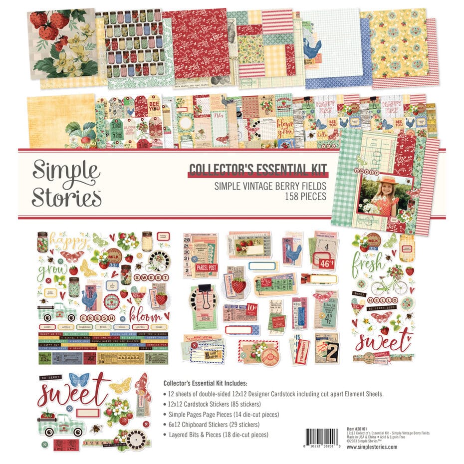Simple Stories - Berry Fields Collector's Essential Kit - HOBBYKUNST NORGE